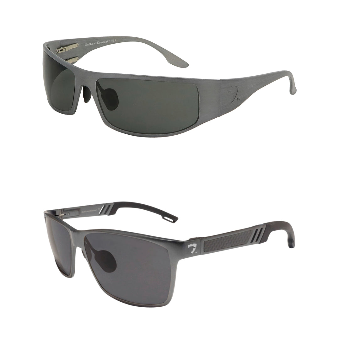 Fugitive TAC Brushed GunMetal Vortex Box Bundle – OutLaw Eyewear